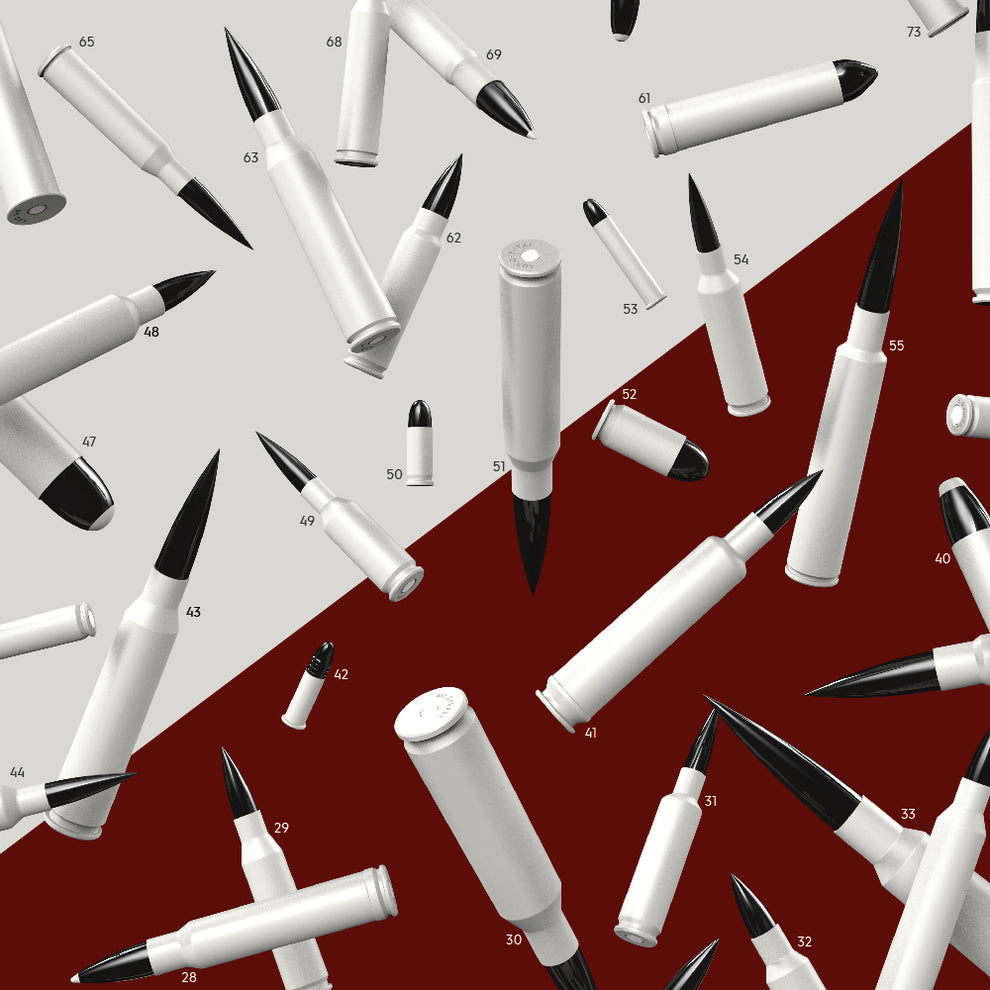 Poster / affiche 100 calibres – Bullet Addict